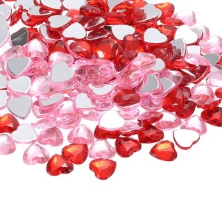 200Pcs Acrylic Hearts for Valentine's Day Crystals Gems Vase Fillers ...