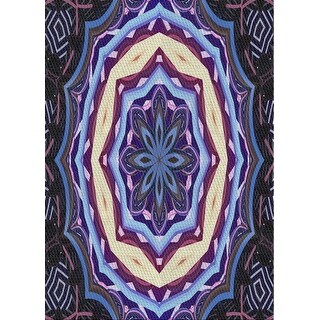 Ahgly Company Machine Washable Transitional Dark Purple Area Rugs - Bed ...