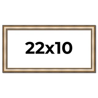 22x10 Frame Gold Solid Wood Shadow Box Width 1.5 Inches | Interior ...