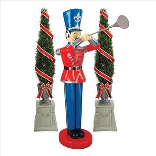 Design Toscano Trumpeting Soldier Christmas Statue (6 Feet Tall ...