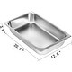 Hotel Pan 4 Pack 4 Inch Deep，Steam Table Pan Full Size with Lid 20.8"L ...