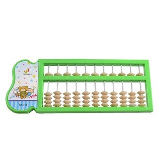 Children Green Plastic Japanese Soroban Maths Aid Intelligence Counting ...
