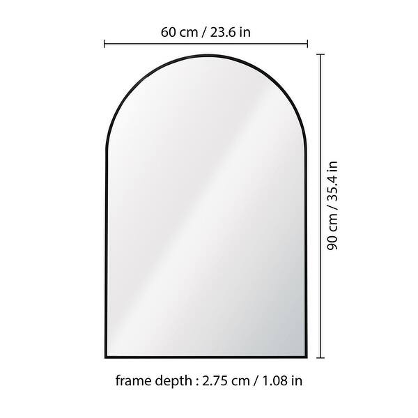 Arcus Aluminium Mirror Frame Wall Hanging - 1 Pack - Bed Bath & Beyond ...