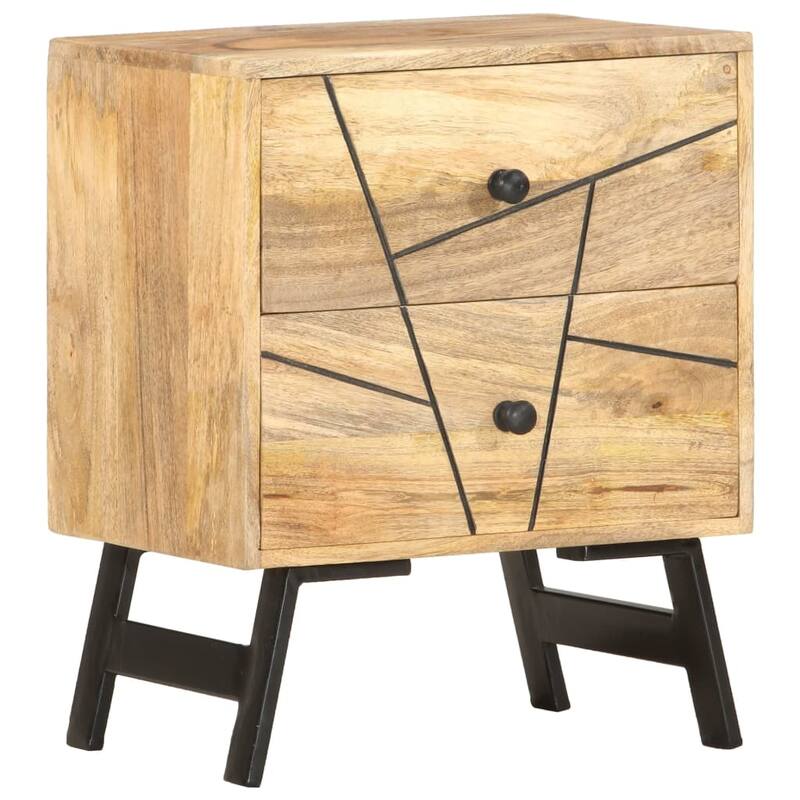 vidaXL Night Cabinet Solid Reclaimed Wood 16.9"x13"x20" - Overstock ...