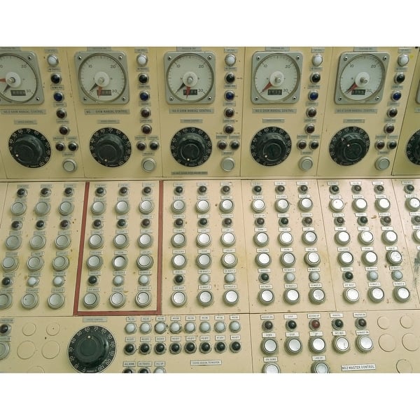 Nuclear Reactor Control Panel For The Manual Operation Of The Control ...
