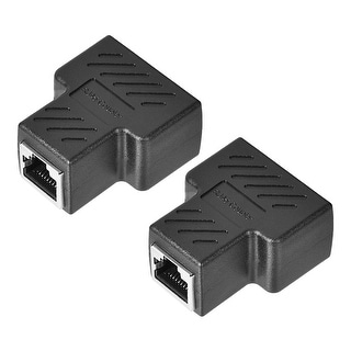 RJ45 Splitter Coupler Inline Connector 1 - 2 Splitter Ethernet Adapter ...