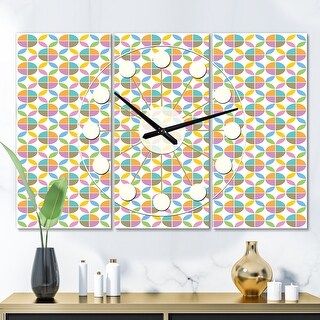 Designart 'Retro Geometric Design VIII' Oversized Mid-Century wall ...