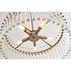 Casandra Brushed Champagne Silver 5-light Crystal Chandelier - Bed Bath ...