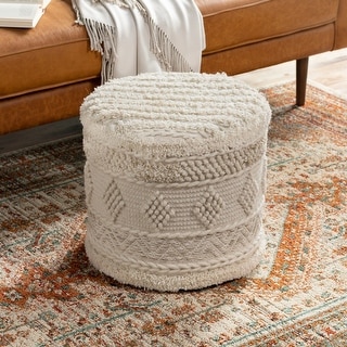 Bremie Global Textured Pouf - Bed Bath & Beyond - 36368045