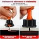 50Pcs Useful Reusable Tile Leveling Positioning System Leveler T-lock ...