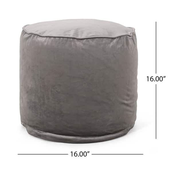Multi-purpose Cylinder Pouf，Velvet fabrics - Bed Bath & Beyond - 40258034