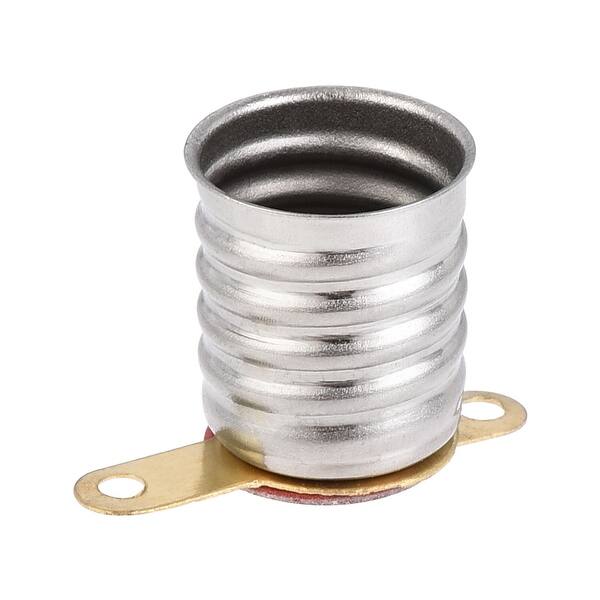 E10 Lamp Socket DC 30V 2Pin Bulb Holder Screw Base with Mounting Plate ...
