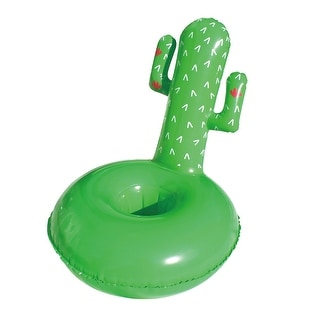 8" Inflatable Cactus Swimming Pool Floating Drink Holder - Bed Bath ...