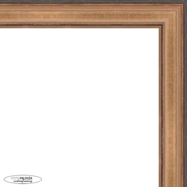 14x10 Traditional Gold Complete Wood Picture Frame with UV Acrylic ...