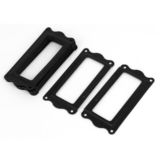 File Drawer Iron Label Tag Name Card Holders Black 64x31x2mm 8pcs - Bed ...