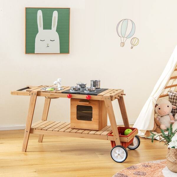 Kid's Play Trolley Outdoor Wooden Kids Play Cart - Bed Bath & Beyond ...