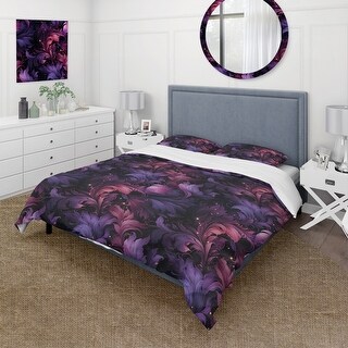 Designart "Mystic Twilight Moody Patterns I" Cottage Bedding Cover Set ...