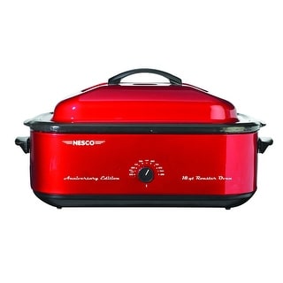 Nesco 4818-22 Anniversary Edition Roaster Oven, 18-Quart, Red - Bed ...