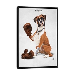 iCanvas "The Boxer I" by Rob Snow Framed Canvas Print - Bed Bath ...