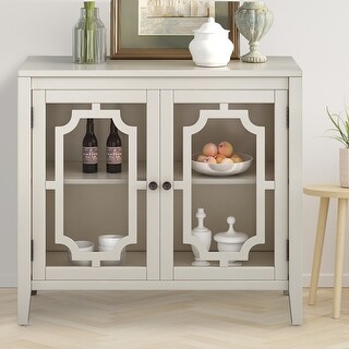 Devi Accent Console Table with Decorative Door - 33.8 x 30.1 x 14.9 ...