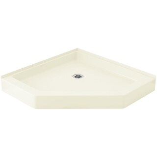 Sterling 72041100 Intrigue 39" x 39" x 4-7/8" Vikrell Shower Pan with ...