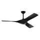 52-inch Nautical Black ABS 3-Blade Propeller Ceiling Fan with Remote ...