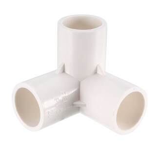 10Pcs 3-Way Elbow PVC Fitting Tee Corner Fittings White - Bed Bath ...