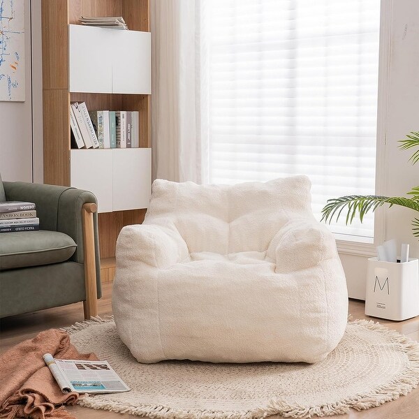 Bean Bag Chair Ultra Soft Fur Sack Fluffy Lazy Sofa Bean Bag Cover Lounger Seat for Bedroom Living Room Adult Teen On Sale Bed Bath Beyond 36501390