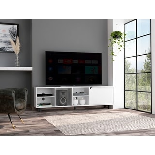 Modern Light Oak 71 inch TV Stand, Entertainment Center, Media Console ...