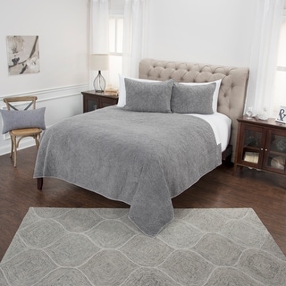 Anthony Cotton Quilt in Gray - Bed Bath & Beyond - 36251648
