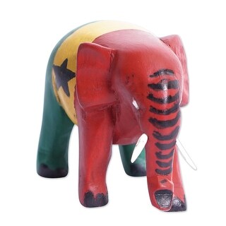 Novica Handmade Ghanaian Elephant Sese Wood Figurine - Bed Bath ...