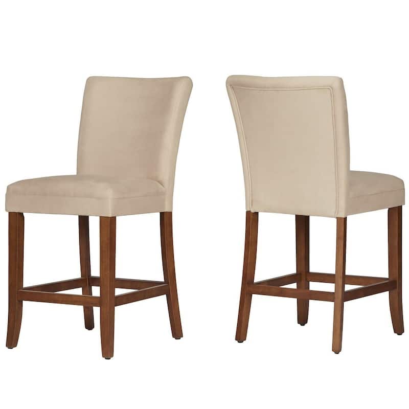 Parson Classic Upholstered High Back Counter Height Chairs (Set of 2 ...