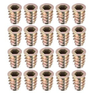 Threaded Insert Nuts Hex Socket M8 Internal Threads 18mm Length 20pcs ...