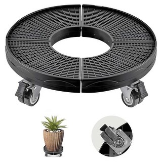 UIMOSO Trash Can Dolly , Weight Capacity, Round Trash Can Roller Base ...