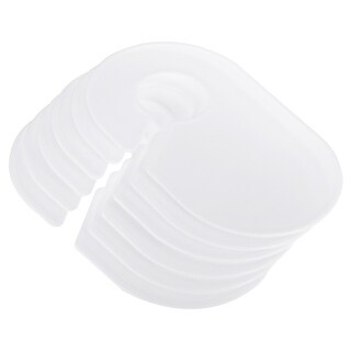 6pcs Clothes Dividers, Clothing Rack Size Rectangular Separator, White ...