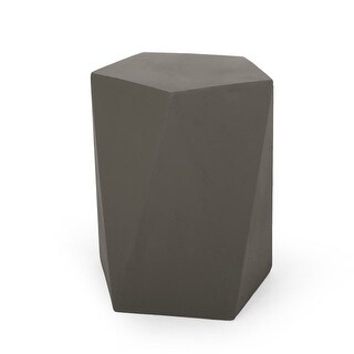 Sandy Outdoor Side Table, Matte Black - Bed Bath & Beyond - 38083094