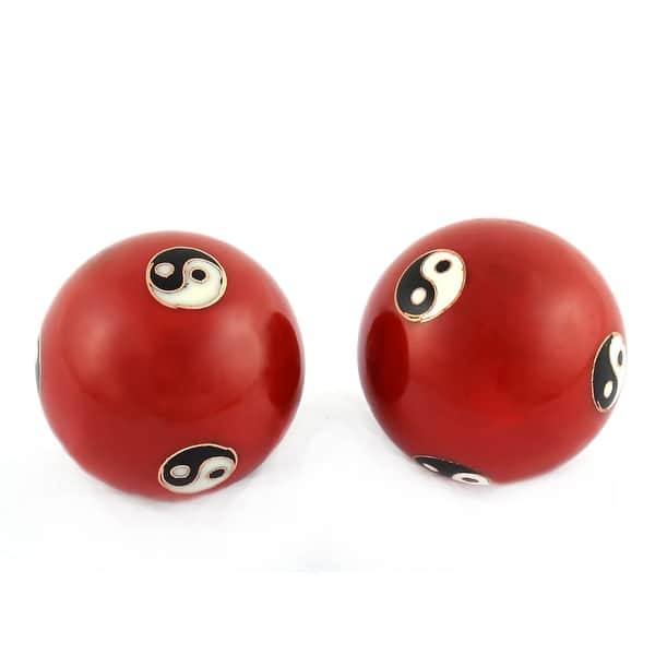 Yin-Yang Pattern Chinese Baoding Exercise Stress Relief Healthy Ball ...