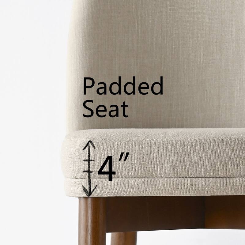 Linen Upholstered Parson Chair(Set of 2) - On Sale - Overstock - 43184211