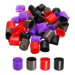Rubber End Caps Plastic Vinyl Round Tube Bolt Cap Cover Screw Thread ...