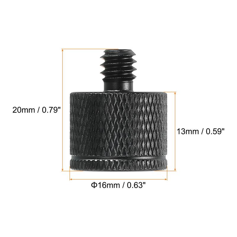 Mic Stand Adapter M5 Female to 1/4 Male for Microphone Stand Black 2 ...