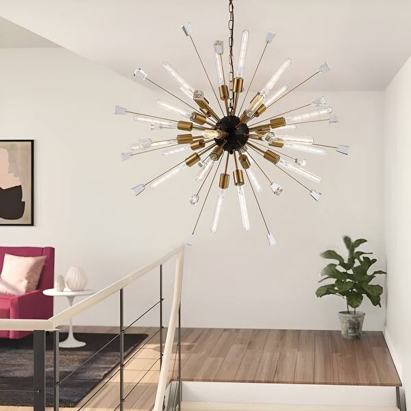 Italian 24-Light Dimmable Sputnik Star Chandelier - On Sale - Bed Bath ...