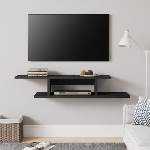 Floating Wall Mounted TV Stand Component Shelf - 49.7 - Bed Bath ...