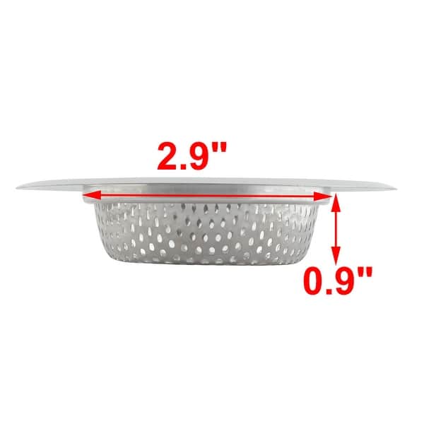 Home Kitchen Stainless Steel Basin Sink Mesopore Strainer Drainer ...