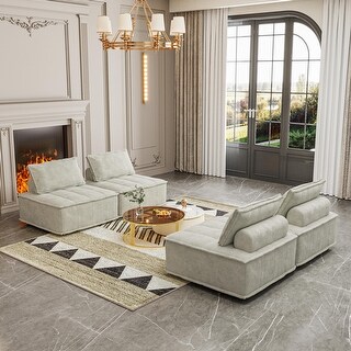 Oversized 4 Modular Square Sofa - Bed Bath & Beyond - 41486279