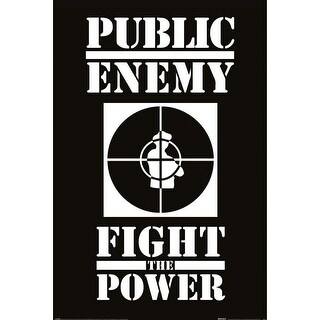 Public Enemy - Fight The Power Art Poster - 24 x 36 Inch - Bed Bath ...
