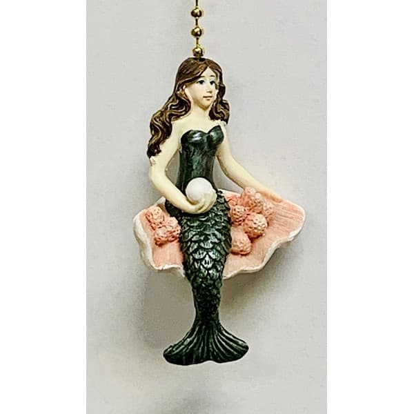 Coastal Mermaid Siren of the Sea Ceiling Fan Pull or Light Pull Chain ...