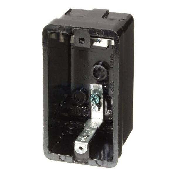 2 in. x 2 in. x 3 in. Rectangle Plastic Electrical Receptacle Box ...