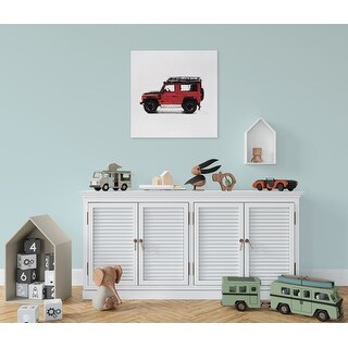 HUDSON RED LAND ROVER Canvas Art By Kavka Designs - Bed Bath & Beyond ...