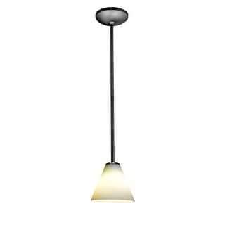 Access Lighting Martini 1 Light LED Pendant - 7" Wide with White Glass ...