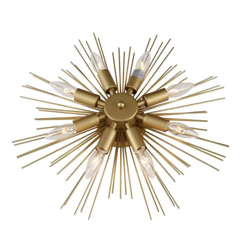 Steel Flush Mounted Star Sconce, Sci-fi Futuristic Style - Bed Bath ...